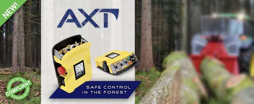 AXT, the new radio remote control by IMET dedicated to forestry winches ...