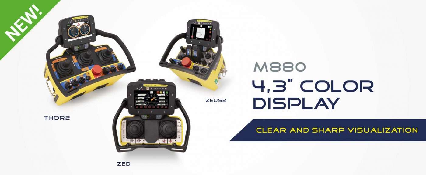 New 4,3" color display for ZED, ZEUS2 and THOR2 transmitting units - IMET